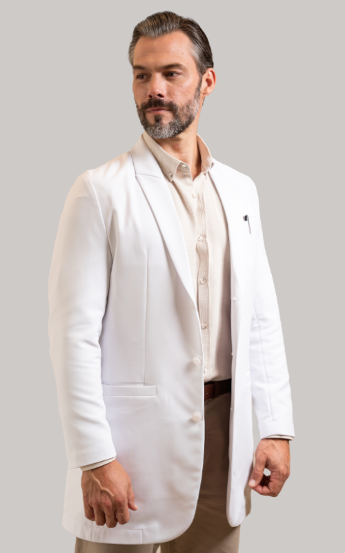 Medical Appearance | Peak Trimmed Lab Coat